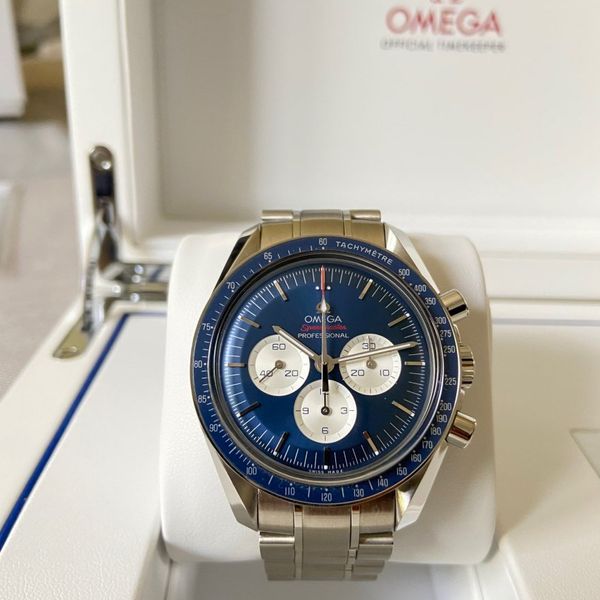 SOLD Omega Speedmaster Tokyo Olympics 2020 Blue Dial 522.30.42.30.03 ...