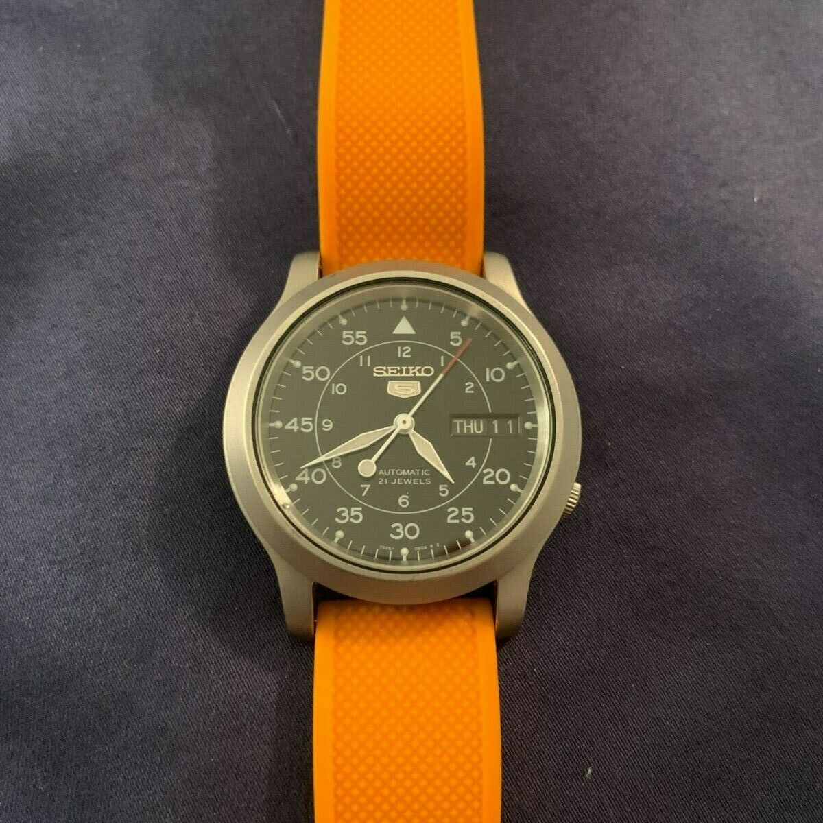 Seiko 5 Sports Black Men's Watch - SNK807 | WatchCharts