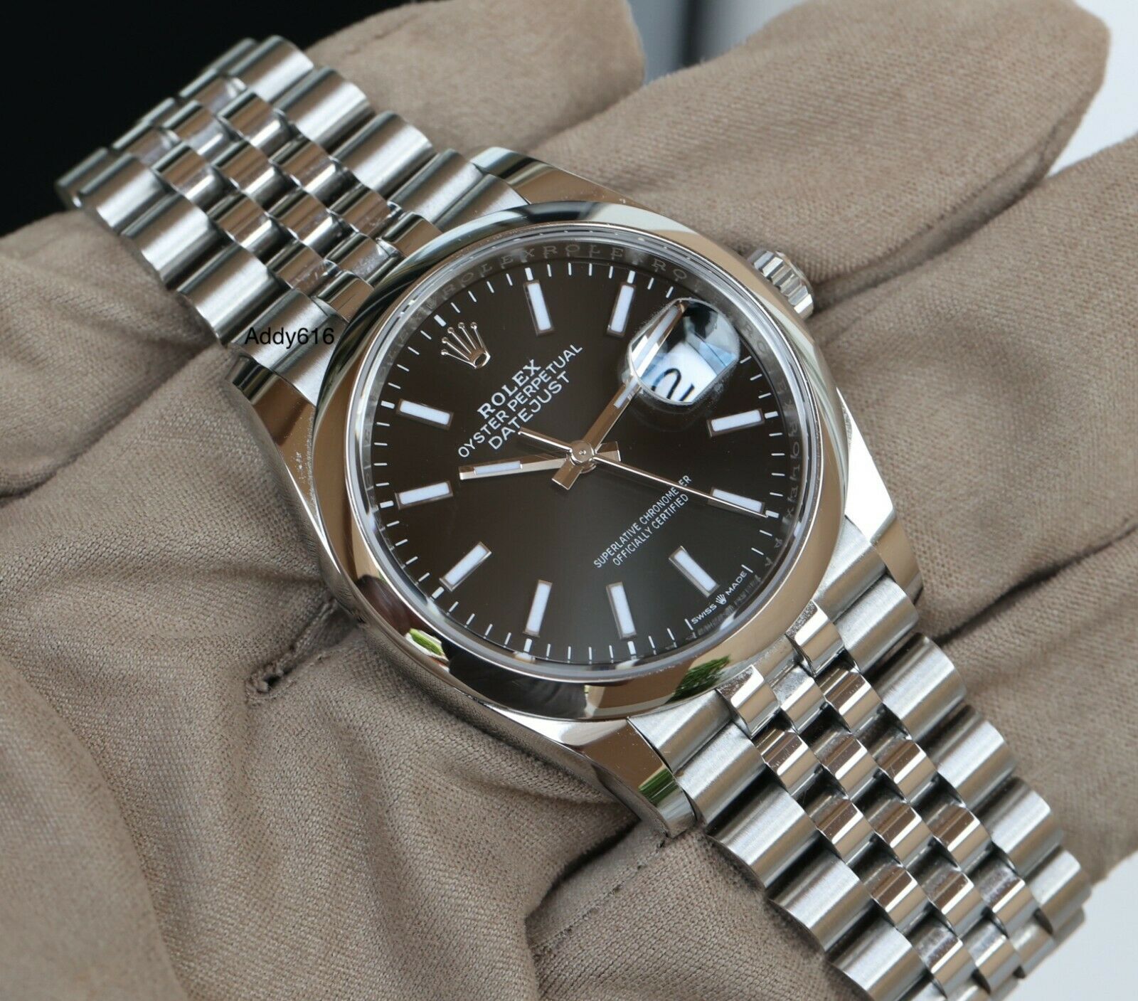 Rolex 36 Datejust Men's Black Dial Watch 2021 Jubilee- 126200 | WatchCharts