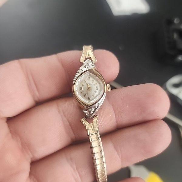 Vintage Bulova Ladies Wristwatch: Flex Band & Winder Watch ...