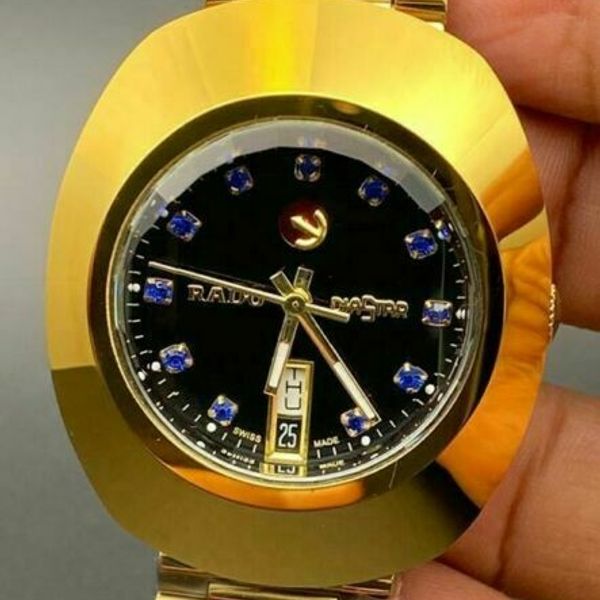 Vintage Used Rado Diastar Automatic Day/Date 36 mm Blue Stone Men's ...