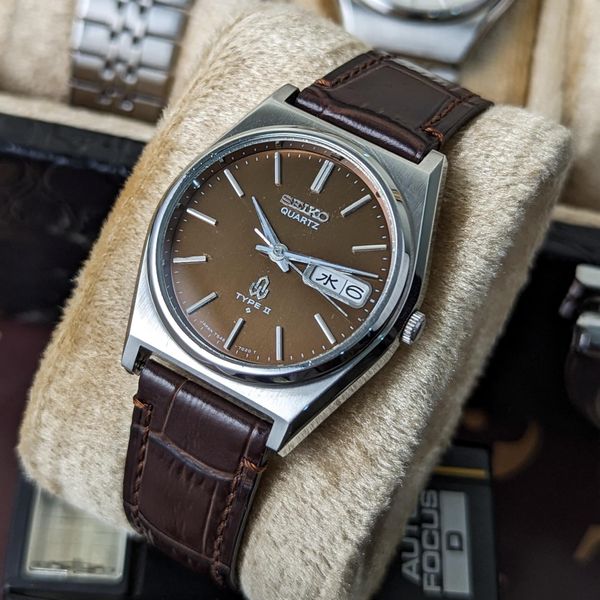 [WTS] Rare ! Seiko Type Chocolate brown dial - 7546 -7020 quartz ...