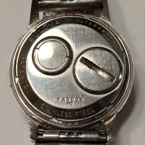 1969 Bulova Accutron Men's Wristwatch Stainless Steel New Battery Not ...