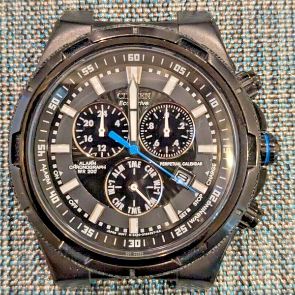 CITIZEN Eco-Drive E820-S069882 Black Men Watch From JAPAN, (read ...