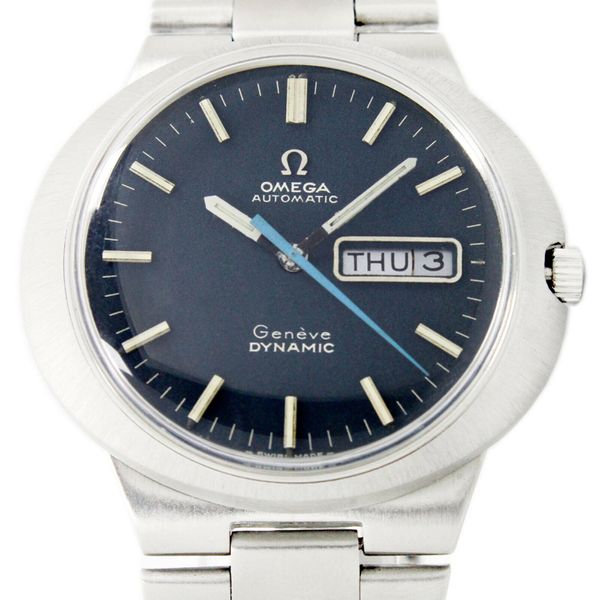 Omega Dynamic Automatic Original Blue Dial D/D Men's Vintage Wrist ...