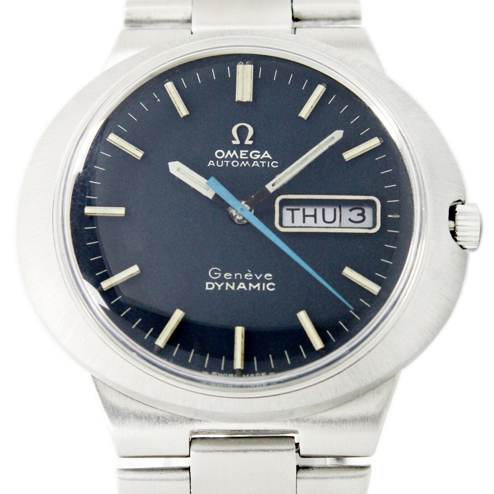 Omega Dynamic Automatic Original Blue Dial D/D Men's Vintage Wrist ...