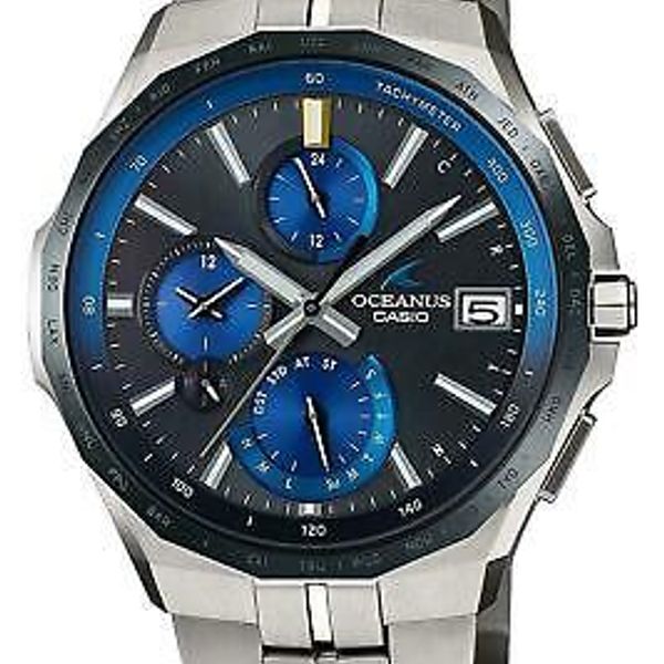 CASIO OCEANUS Manta OCW-S5000E-1AJF Solar Radio Men's Watch Mobile Link ...