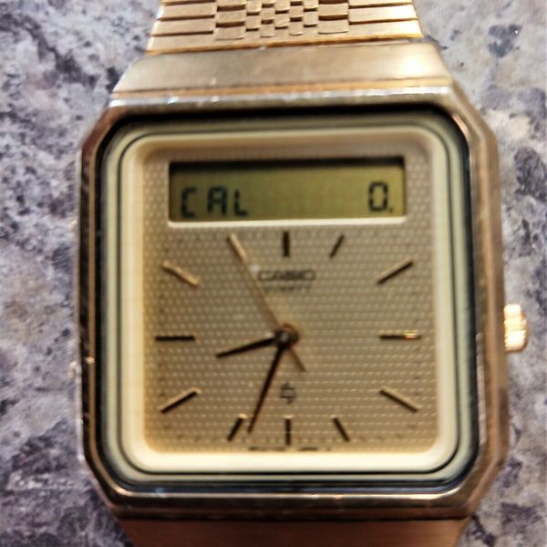 Casio AT-550 [320] Janus Finger Trace Touch Sensor calculator watch ...