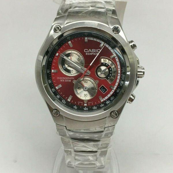 Casio Edifice EF-507D-4A Men's Analog Stainless Steel Three Handles WR ...