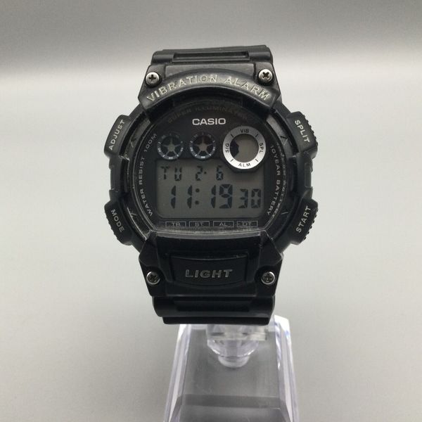 Casio Illuminator Watch Men Digital Black Backlight 3416 W-735H New ...