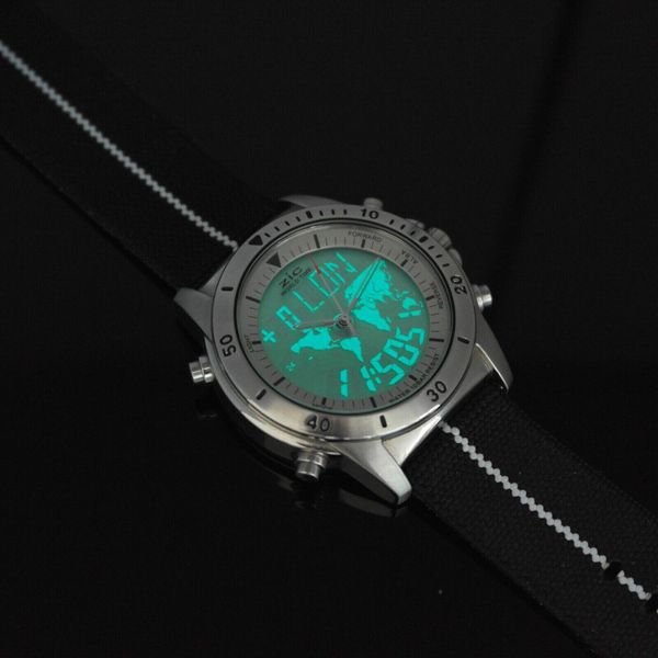 VINTAGE SEIKO ALBA ZiC DIGI-ANA WORLD-TIME NX04-0A20 MEN'S WATCH RARE ...