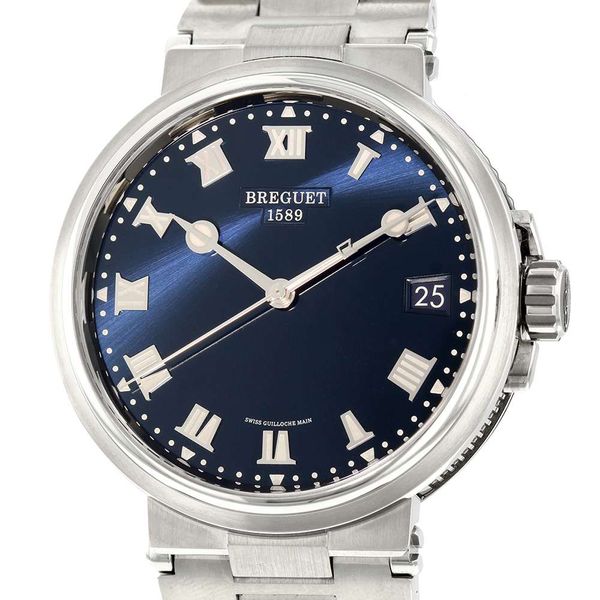 Breguet Marine 5517 blue dial 5517TI/Y1/TZ0 BREGUET watch watch [pre ...