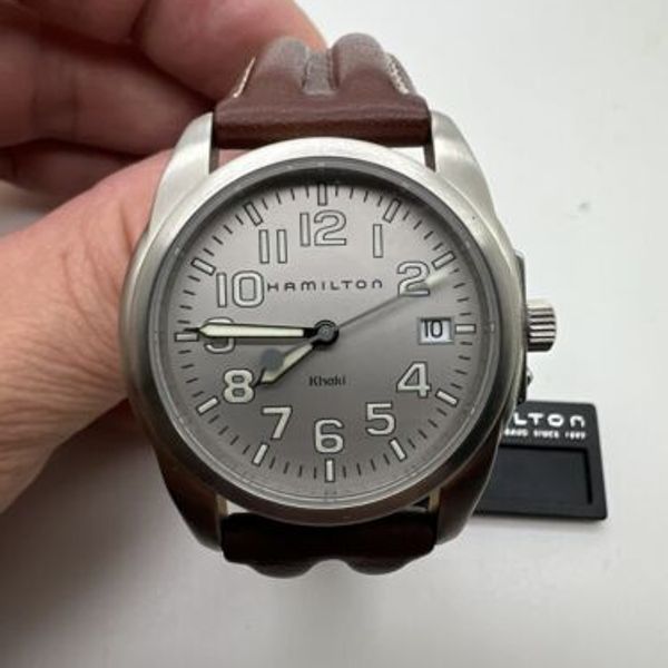 Hamilton Men's Khaki Action Quartz Watch H61311753 Stainless Runs ...