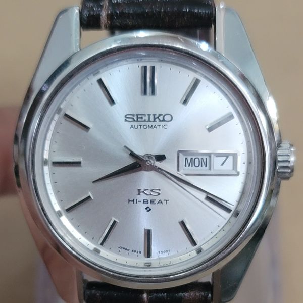 1970S VINTAGE KING SEIKO KS 5626 HI BEAT 28800BPH AUTOMATIC 25J SS MENS WATCH | WatchCharts ...