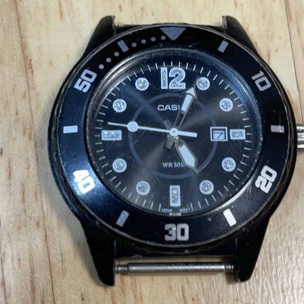 Casio Diver Style Watch LTP-1330 Black Jewels WR 50 M 38mm ...