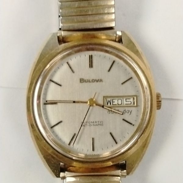 Bulova N9 Set-O-Matic 1353.10 Men's Automatic Watch 17j. Day Date Quick ...