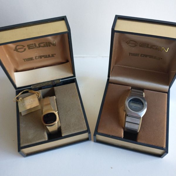 Vintage Elgin Time Capsule Digital Watch Lot | WatchCharts Marketplace