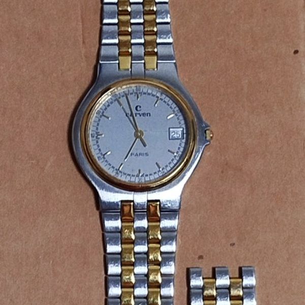 Very rare Carven Paris Swiss Quartz Watch - Two-Tone | WatchCharts ...