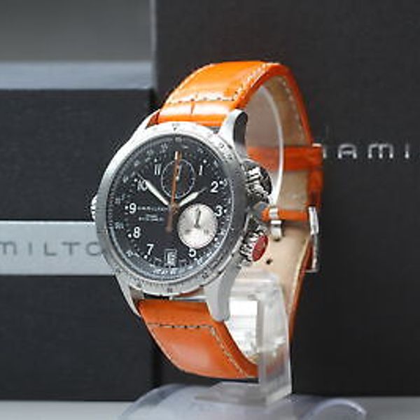 New Battery[Exc+5 Box] Hamilton Khaki ETO H776120 Chronograph Quartz ...