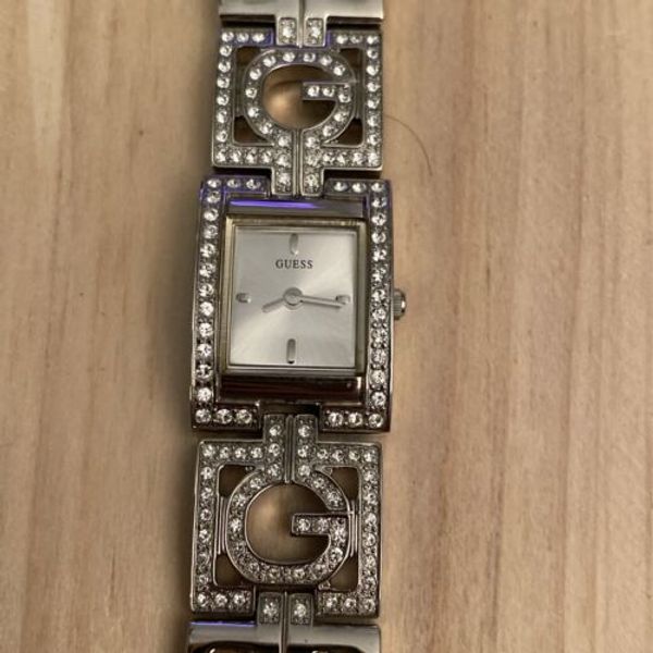 Guess Ladies Tank Watch With Rhinestones New Battery | WatchCharts ...