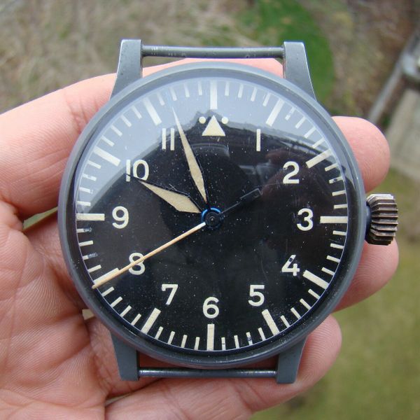 Vintage WWII German Laco B-Uhr 1941 Luftwaffe Military Pilot's Watch ...