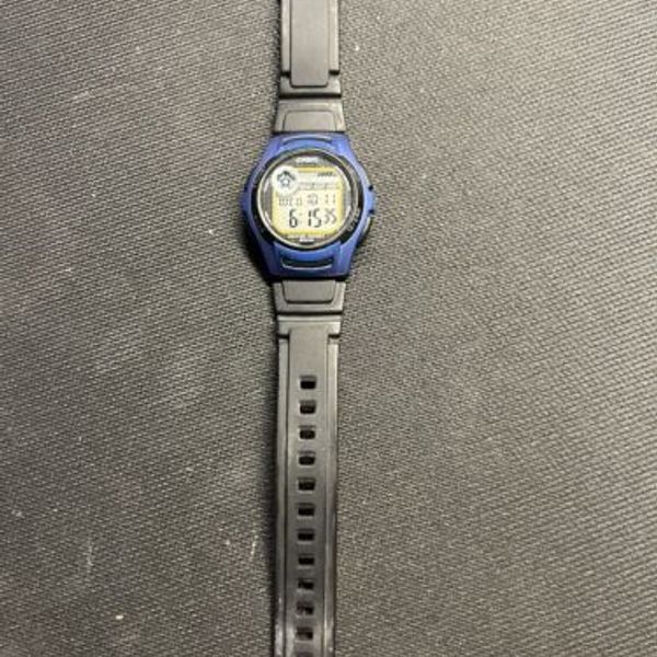 CASIO 3237 W-213 WR 50M Two Tone Quartz Digital Men's Watch *WORKS ...