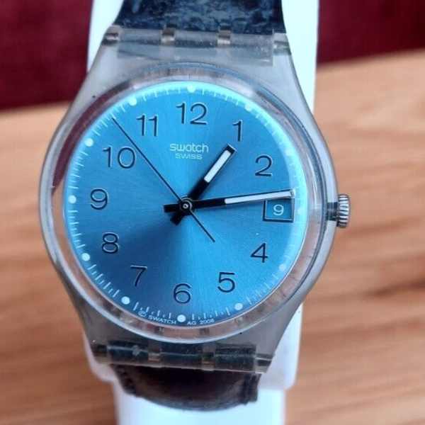 Swatch Watch Blue - AG2008 - Blue Dial - All works see video clip - new battery | WatchCharts ...