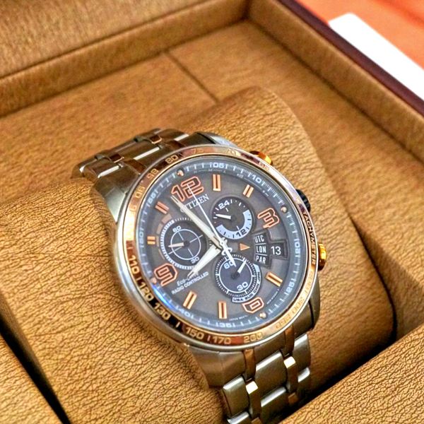 CITIZEN ECO DRIVE CHRONOGRAPH RADIO CONTROLLED H610-S093163 (FOR SMALL ...