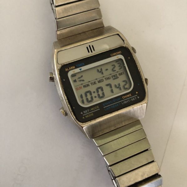 Vintage Bulova Carabelle LCD Watch Works Perfect From The 80s ...