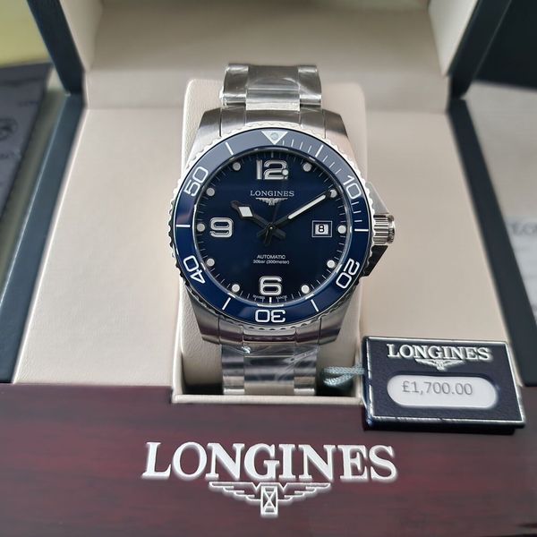 Longines Hydroconquest Automatic L37814966 Blue Dial & Bezel 41mm ...