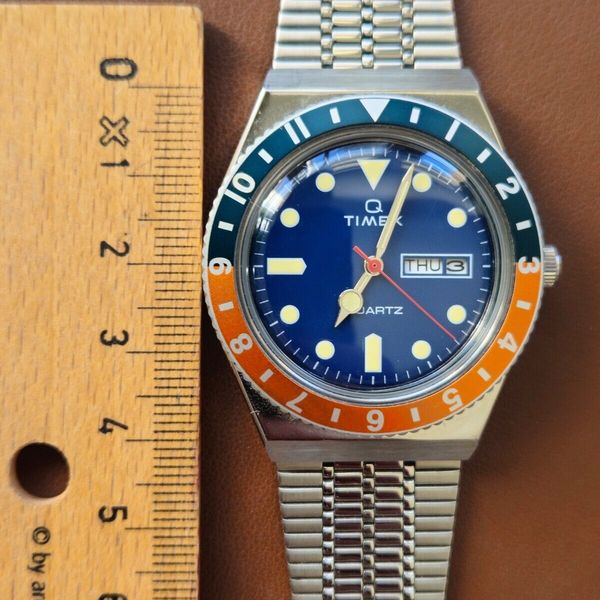 Timex Q Reissue 1979 Blue/Orange - New and Original Packaging ...