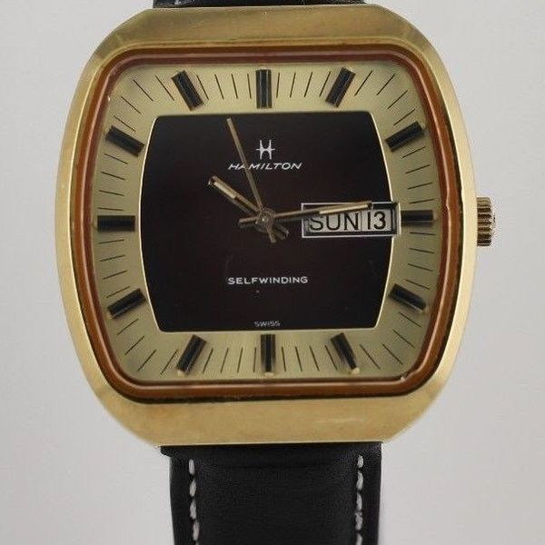 Vintage Hamilton Auto Date Hawk Cal. 826 Men's Swiss Made Automatic ...