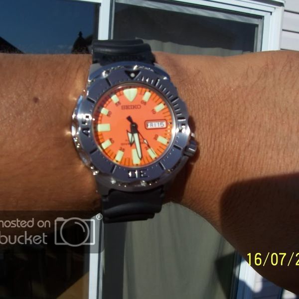 Seiko Orange Monster with Rubber Strap | WatchCharts