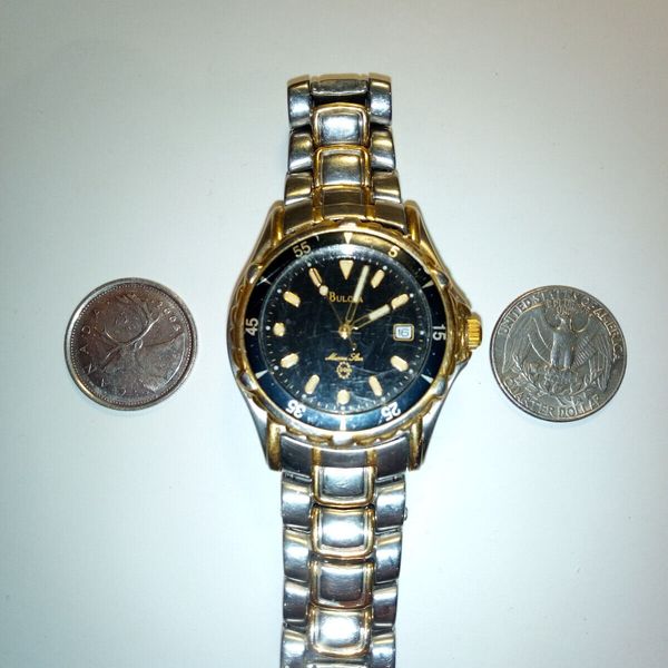 Vintage Bulova Marine Star 100M Dial Glow Mens Watch | WatchCharts ...