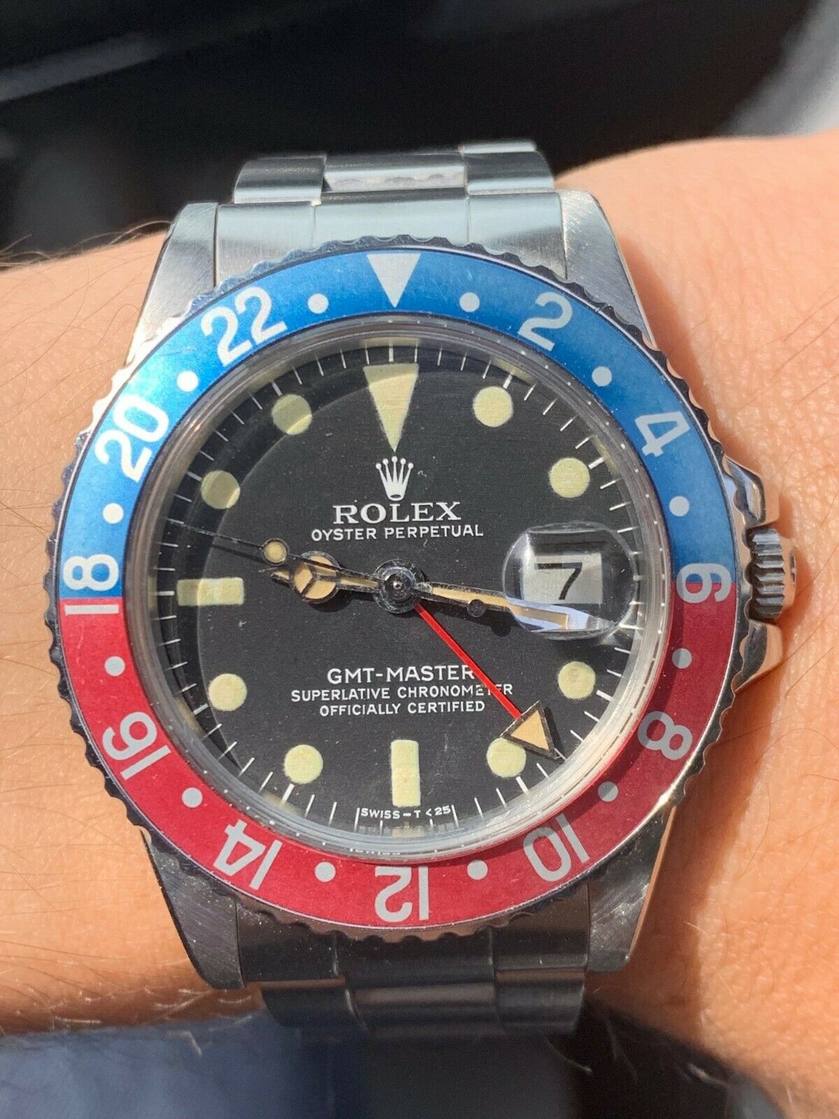 FS: Rolex GMT Master 1675 Pepsi MKIV Dial, Faded Pepsi Insert, all ...
