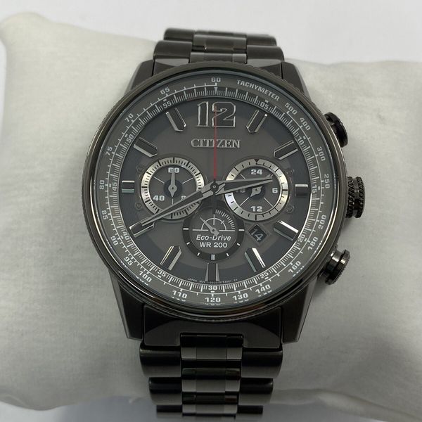 Citizen Eco-Drive Nighthawk Chronograph Stainless steel Men's Watch ...