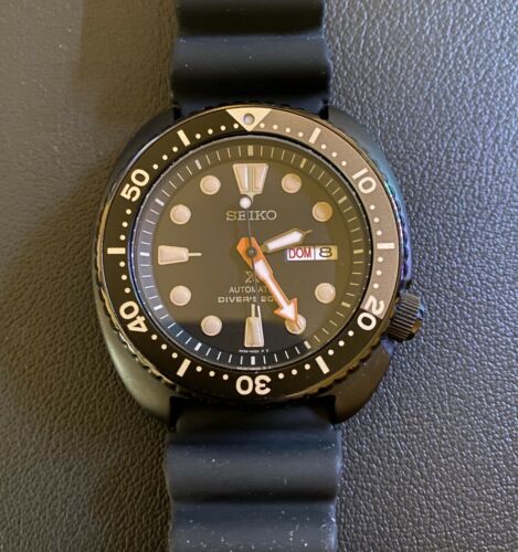 Seiko Prospex SRPC49K1 Black Series Limited Edition Ninja Turtle Diver ...