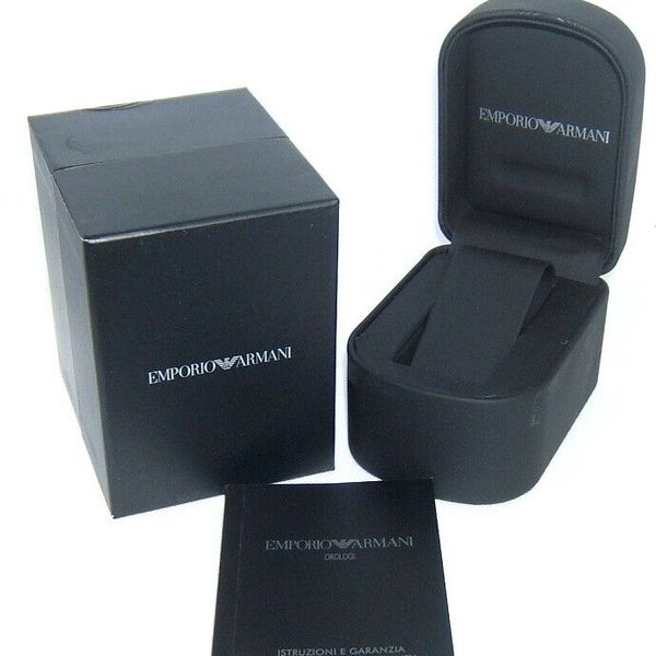 EMPORIO ARMANI SPORT AR5928 BLACK STAINLESS STEEL CHRONOGRAPH MEN'S ...