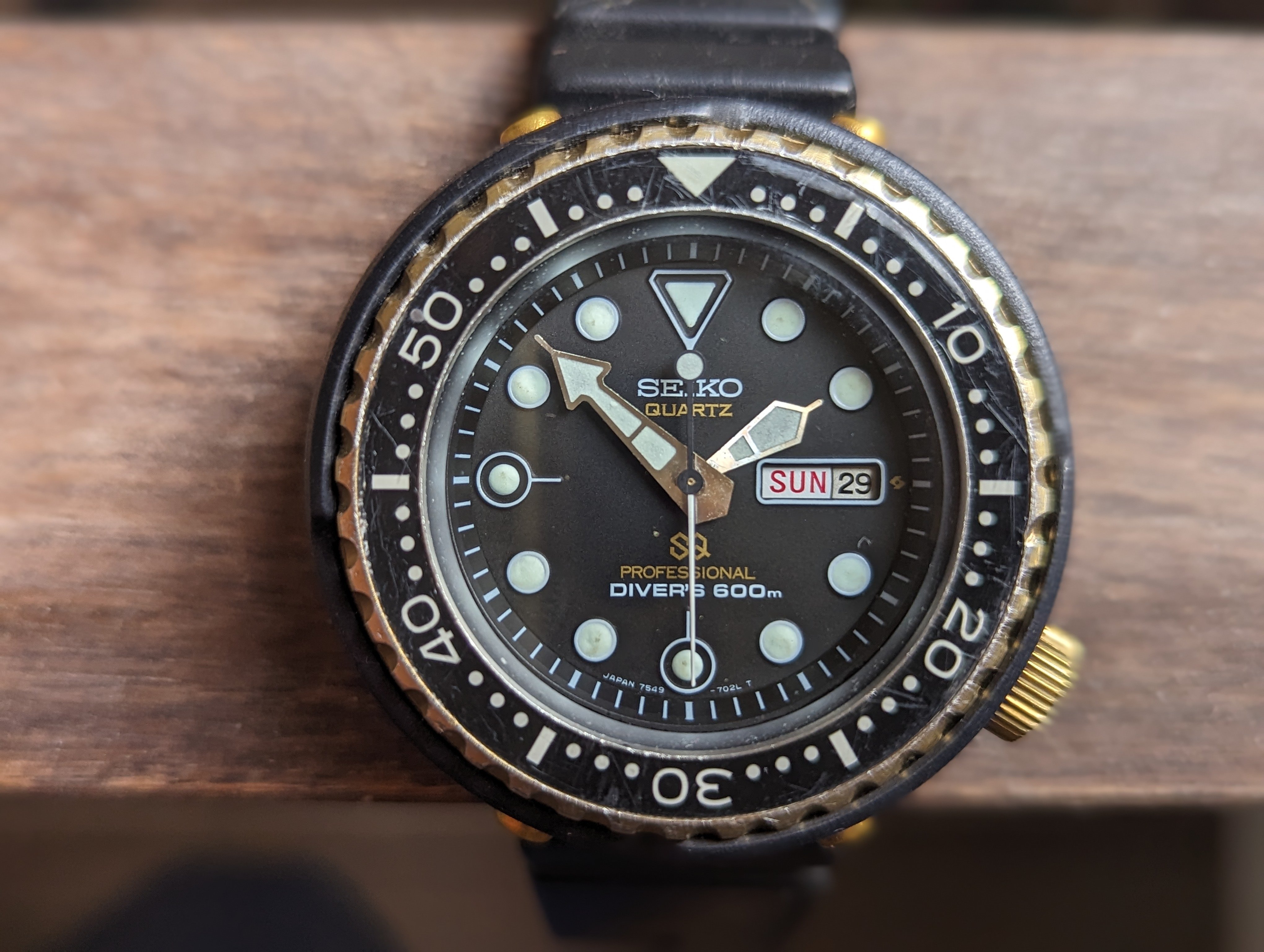 FS: Seiko 7549-7009 600m golden Tuna Professional Diver with SQ Dial | WatchCharts Marketplace