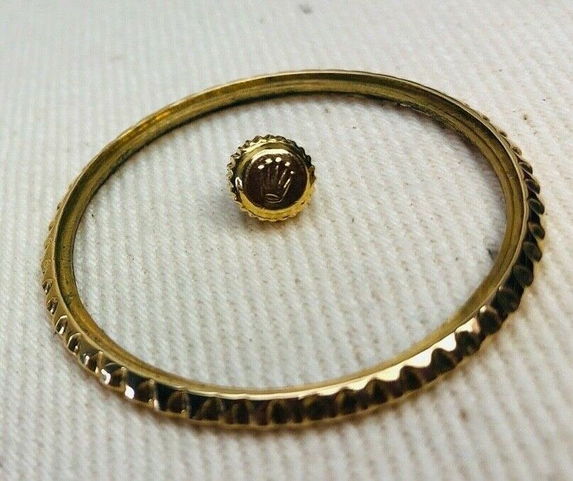 Rolex Submariner 1680 Bezel and Crown Solid Gold | WatchCharts