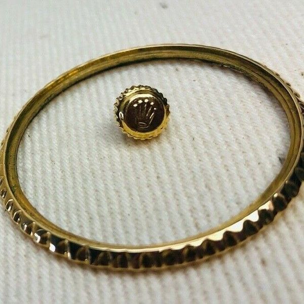 Rolex Submariner 1680 Bezel and Crown Solid Gold | WatchCharts