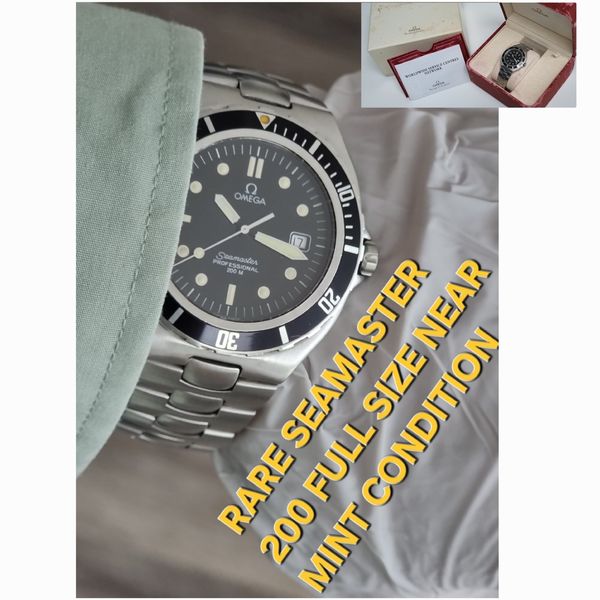 Omega Seamaster 200m Pre Bond RARO FULL SIZE QUASI NUOVO 396.1041 ...