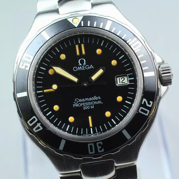 Vintage Neat MINT New Battery OMEGA Seamaster 200m 396.1062 Men's Qz ...