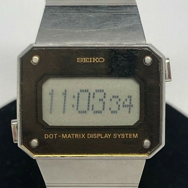 Seiko Vintage D031 401H RO Digital Dot-Matrix watch: World's First Dot ...