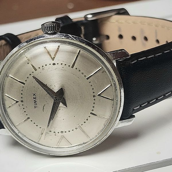 Vintage Rare Mens 1959 Darwin Timex original Hand Wind watch Silver ...