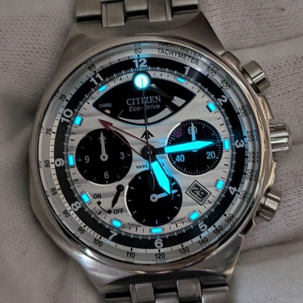 Citizen Promaster E210 Mens Watch Eco-drive Diver Chronograph Stainless ...