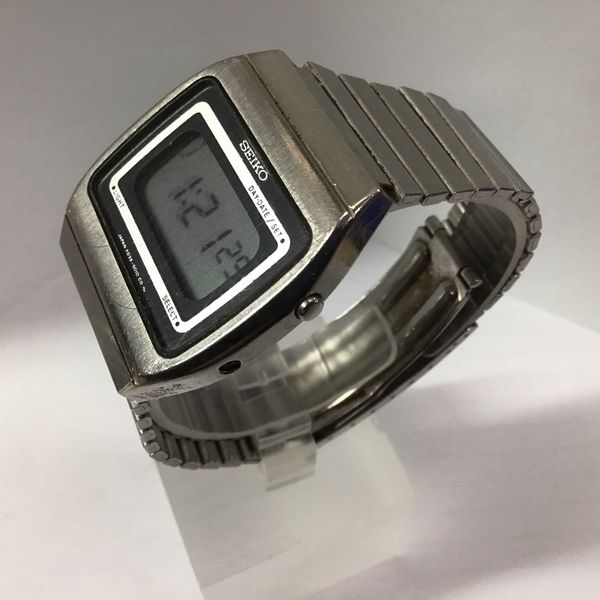 Seiko Stainless Steel LCD Quartz Watch Cal.F039.For Parts or ...