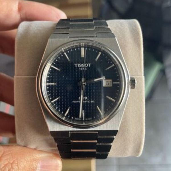 NEW TISSOT PRX POWERMATIC 80 - 40mm BLUE DIAL AUTOMATIC WATCH T137.407 ...