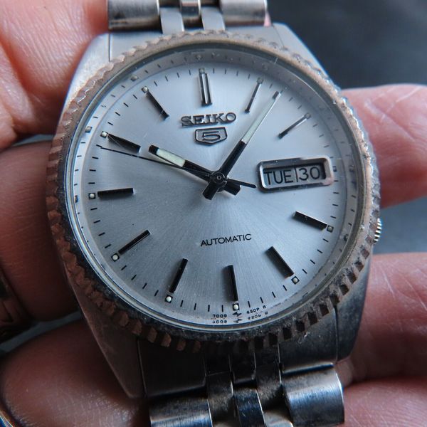 7009 Japan Seiko No. 5 Daydate Automatic Men Watch (Need Service) | WatchCharts Marketplace
