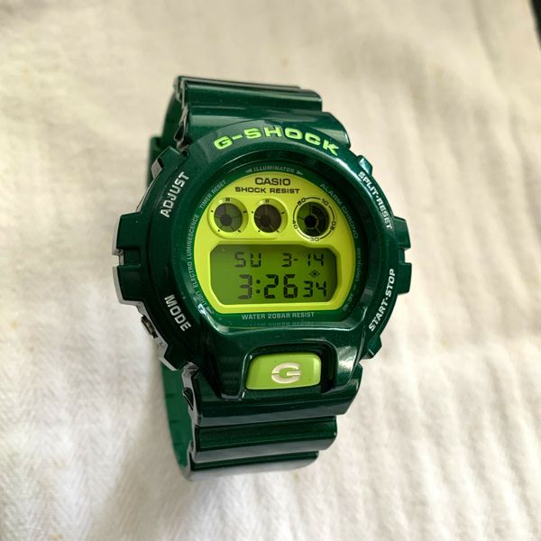 Casio G-Shock (3230) DW6900CC-3 Wrist Watch - GREEN | WatchCharts ...